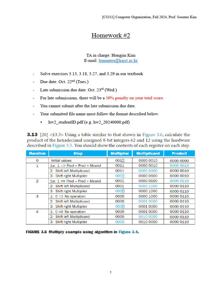 CS311_2024_Homework_2 | PDF