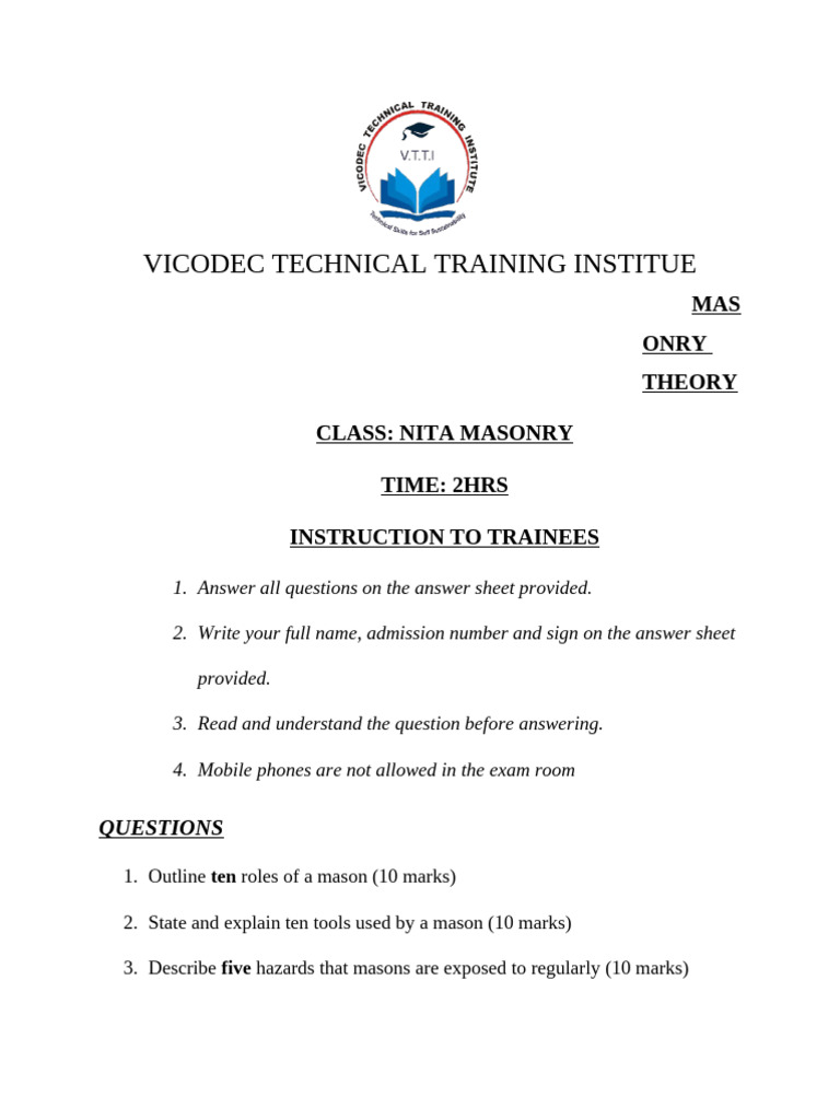 Masonry theory | PDF