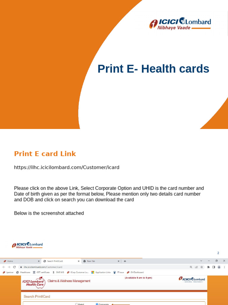 E Health Cards Download | PDF