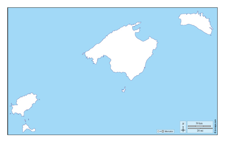 Balears Mapa Mudo | PDF