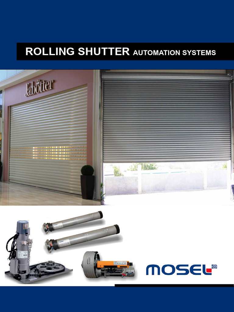 Steel Rolling Shutter Automation - MOSEL - EN | PDF | Alternating Current | Electric Motor