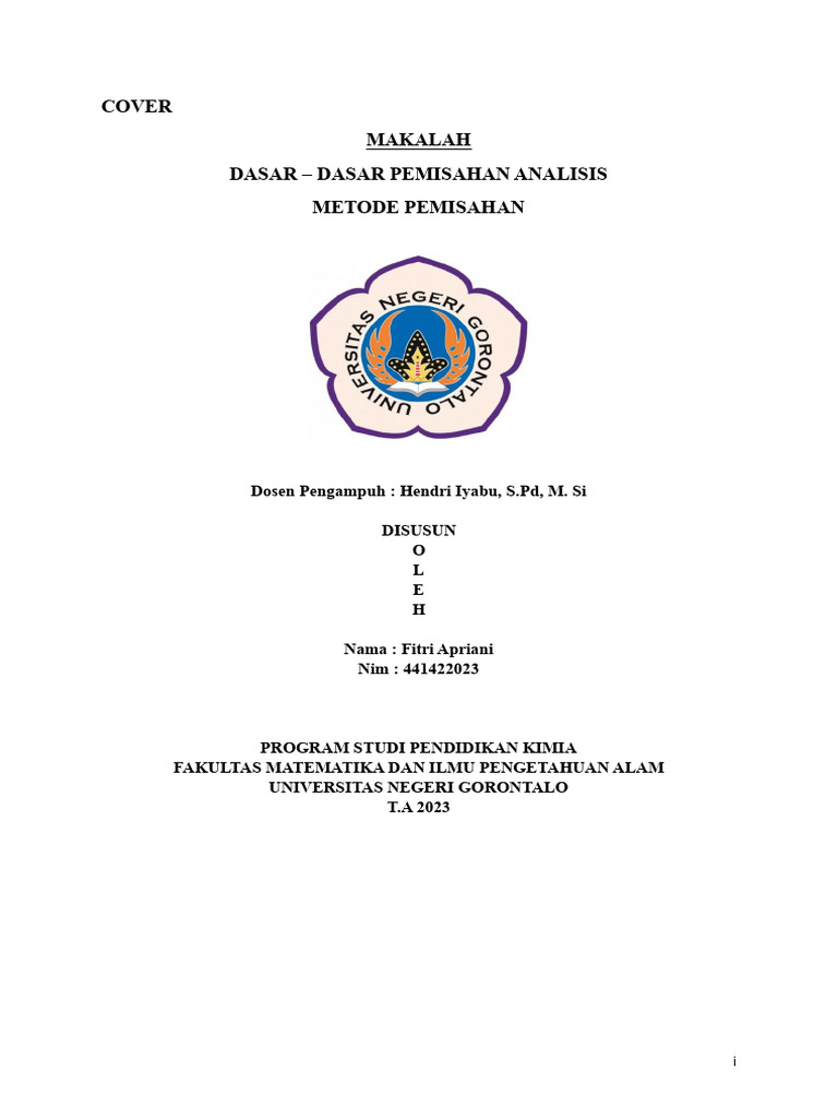 Fitri Apriani 441422023 Makalah Dasar Pe | PDF