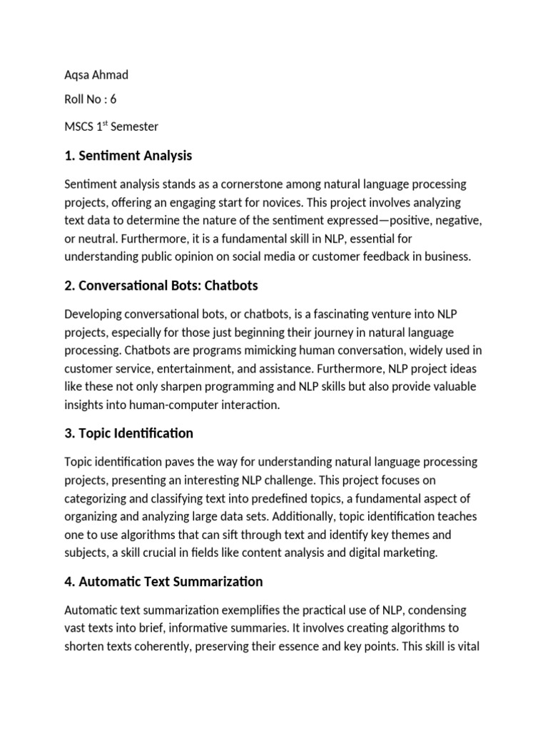 NLP Project | PDF