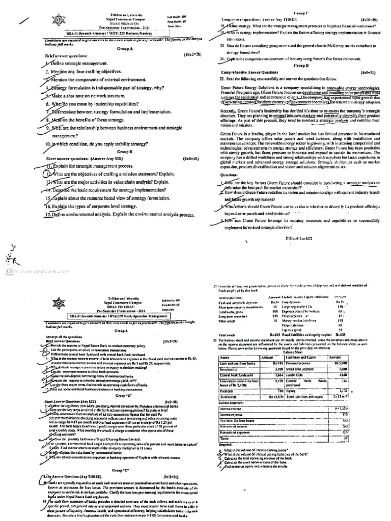 Preboard NCC 7th | PDF
