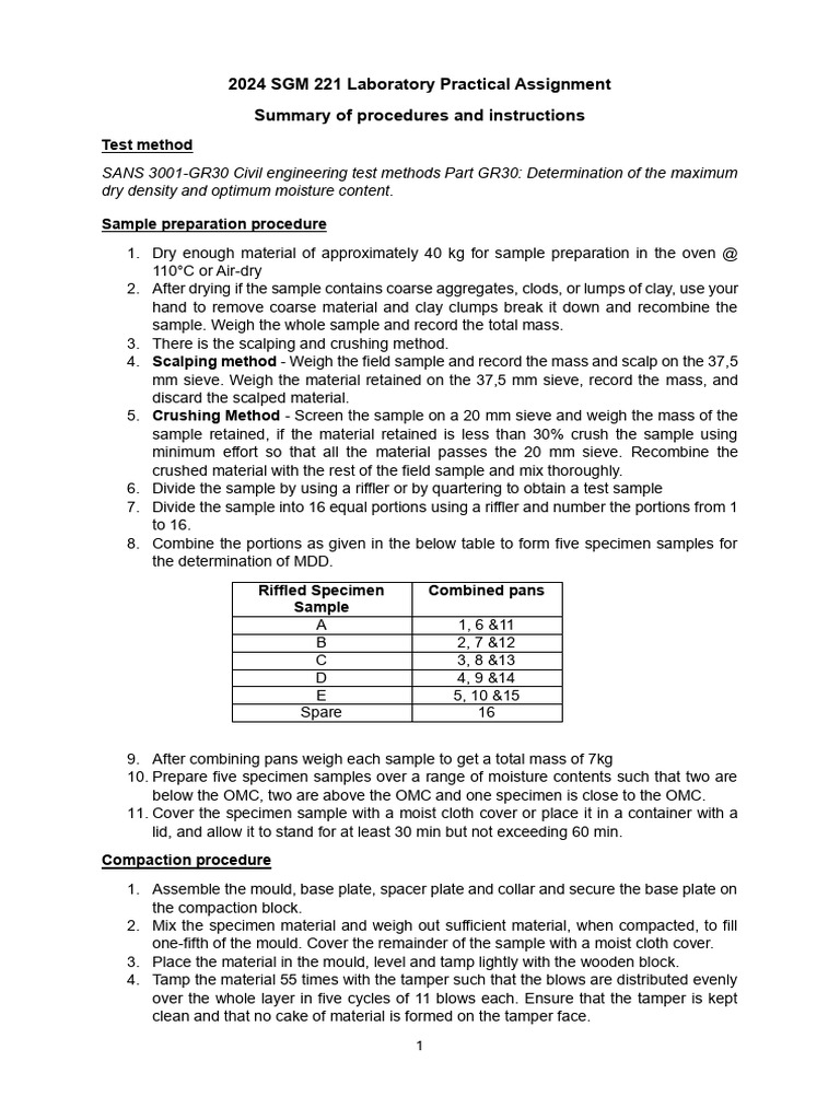 Lab Prac Procedures 2 | PDF