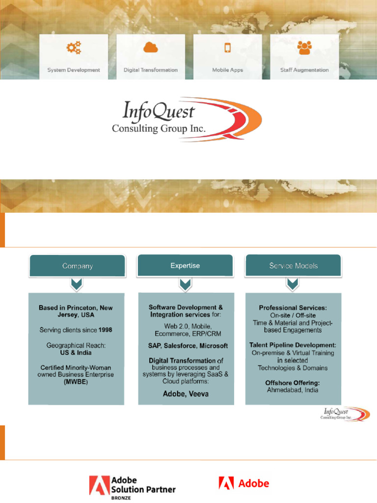 InfoQuest_Presentation | PDF | Customer Relationship Management | Enterprise Resource Planning