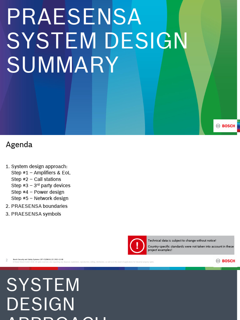 PRAESENSA System Design Overview | PDF | Network Switch | Amplifier