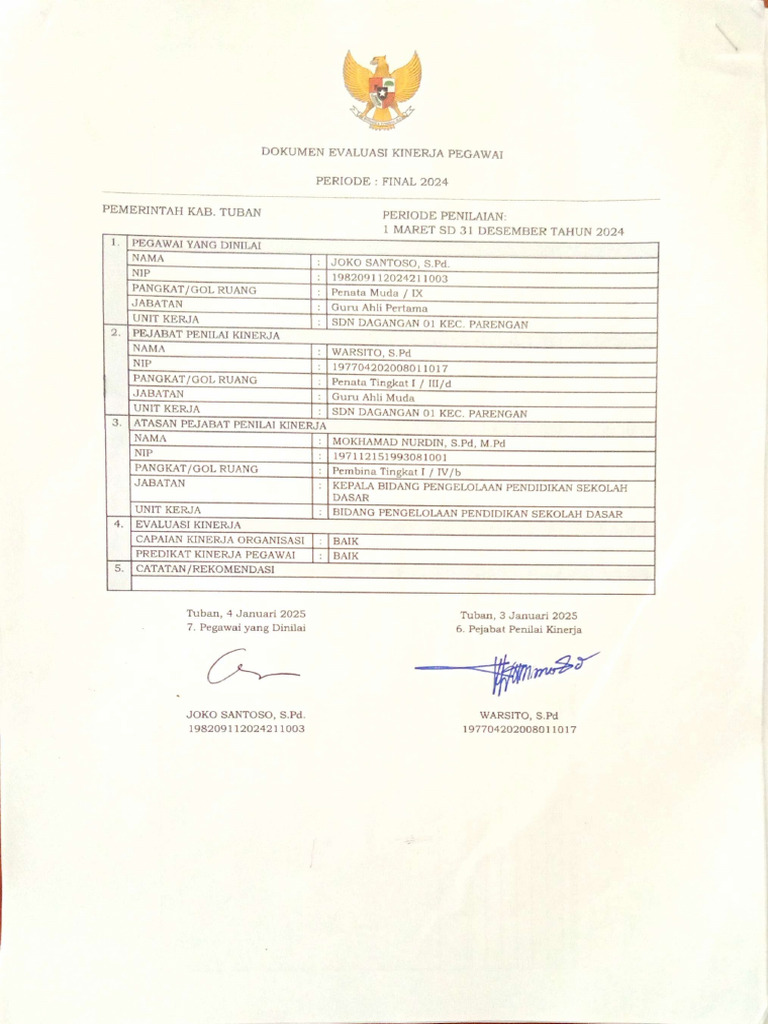 SKP Joko Santoso | PDF