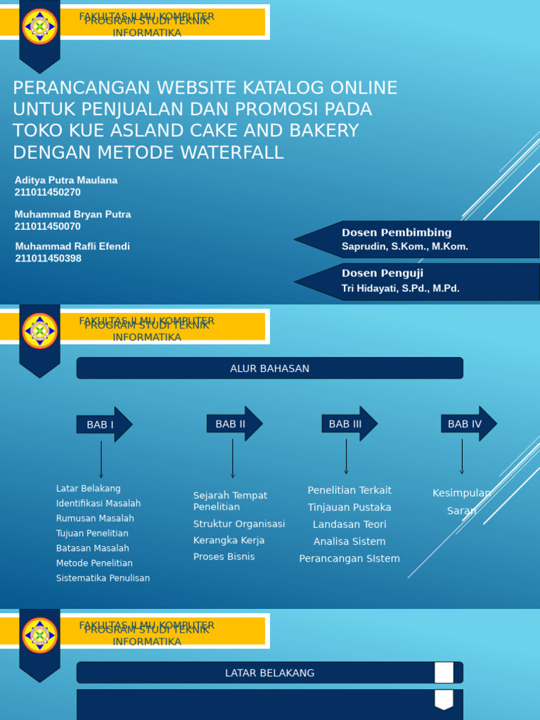 Website Katalog Asland Cake & Bakery | PDF