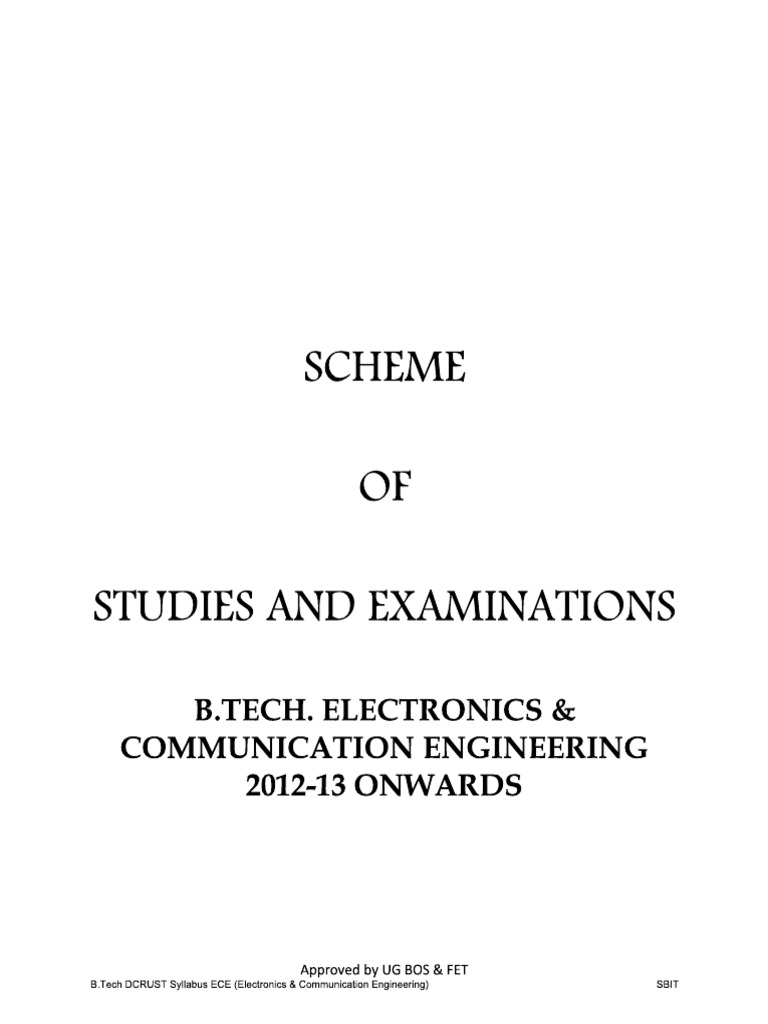 Btech Syllabus | PDF