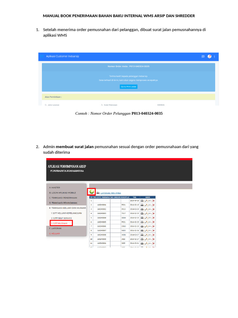 Prosedur Penerimaan Bahan Baku Shredder | PDF