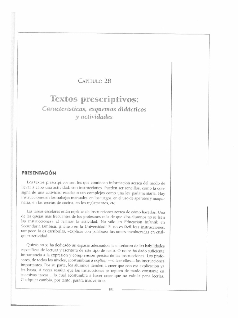 Texto Prescriptivo | PDF