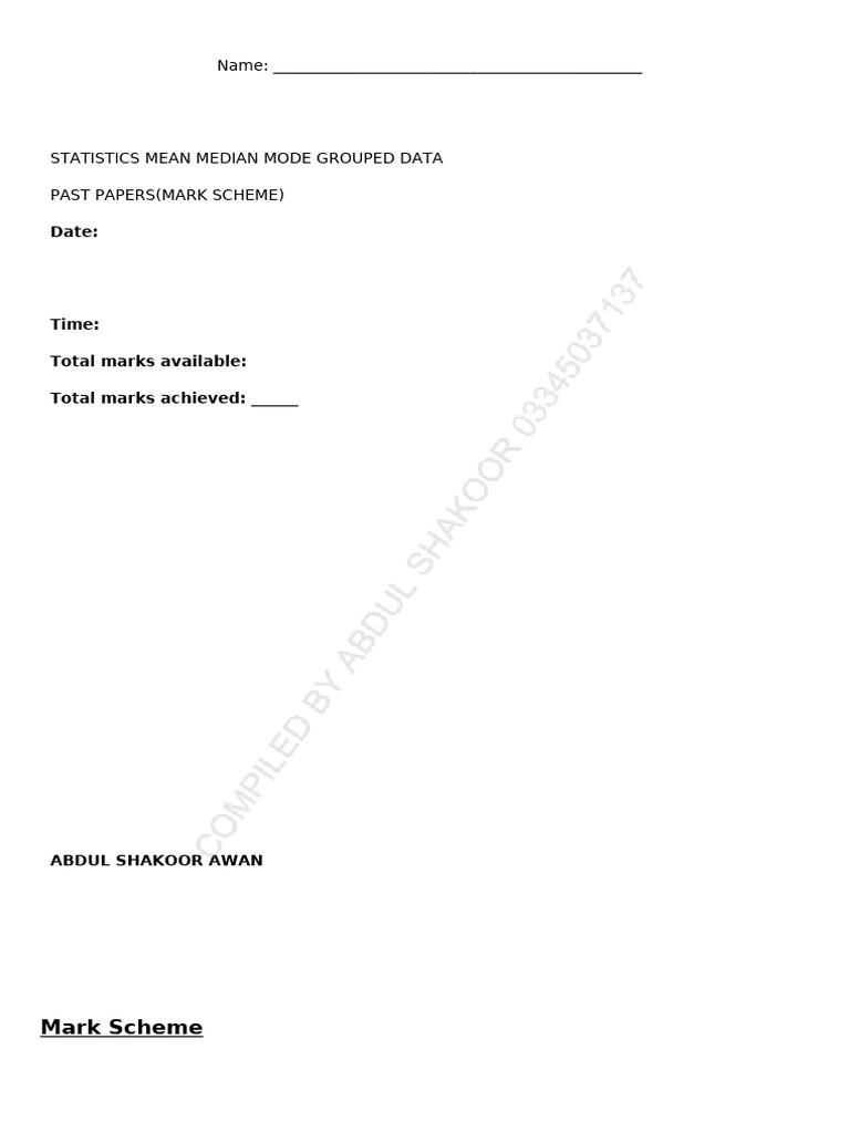 Statistics Exam Prep Guide | PDF