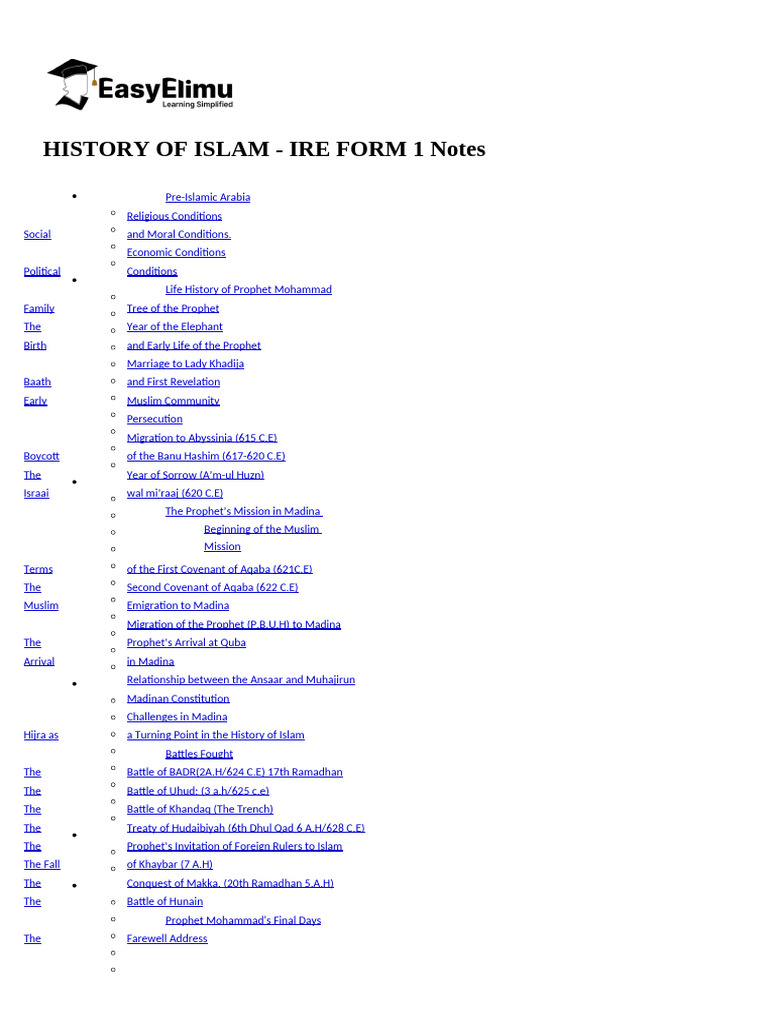 Ire Form 1 Dec Holiday Assignment | PDF | Muhammad | Medina