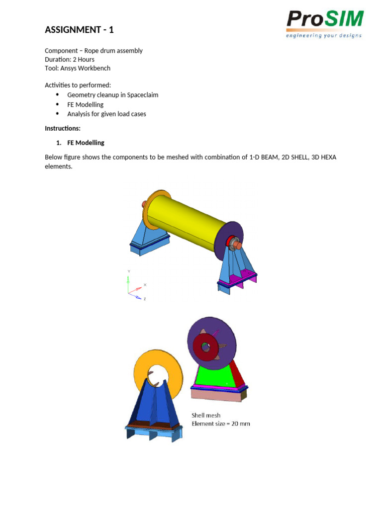 Assignment - 1 Inputs Ansys WB | PDF