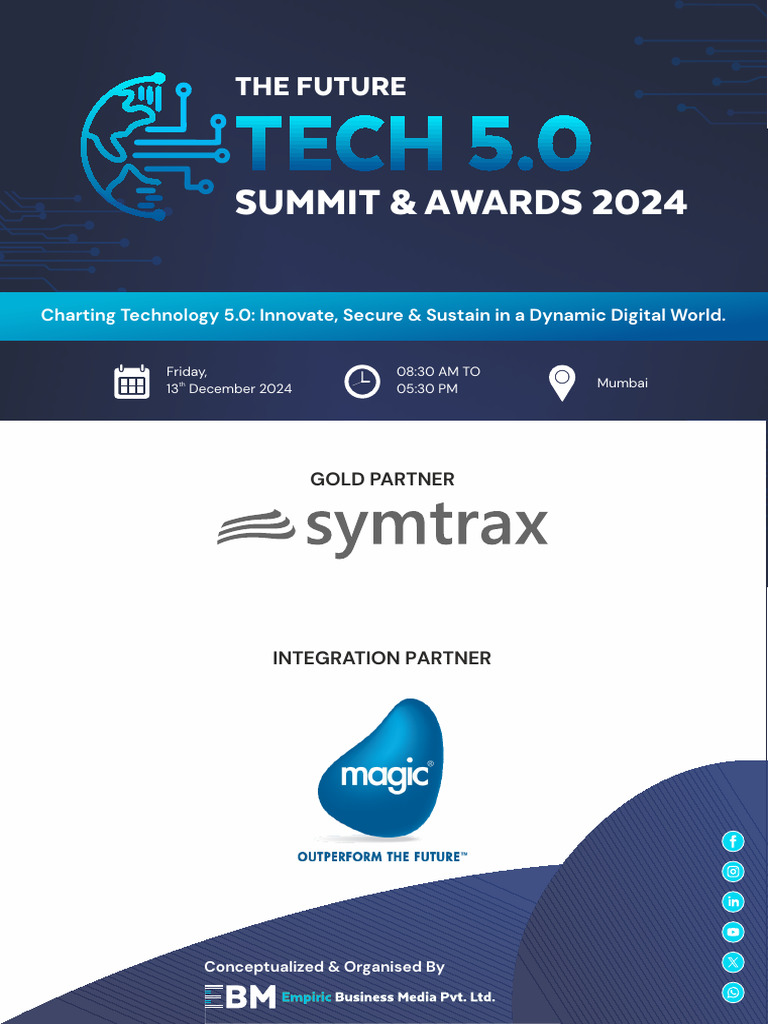 Future Tech 5.0 Summit 2024 Overview | PDF | Artificial Intelligence ...