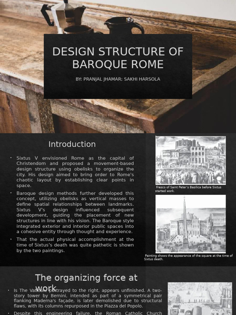 DESIGN STRUCTURE OF BAROQUE ROME | PDF | Rome | Baroque
