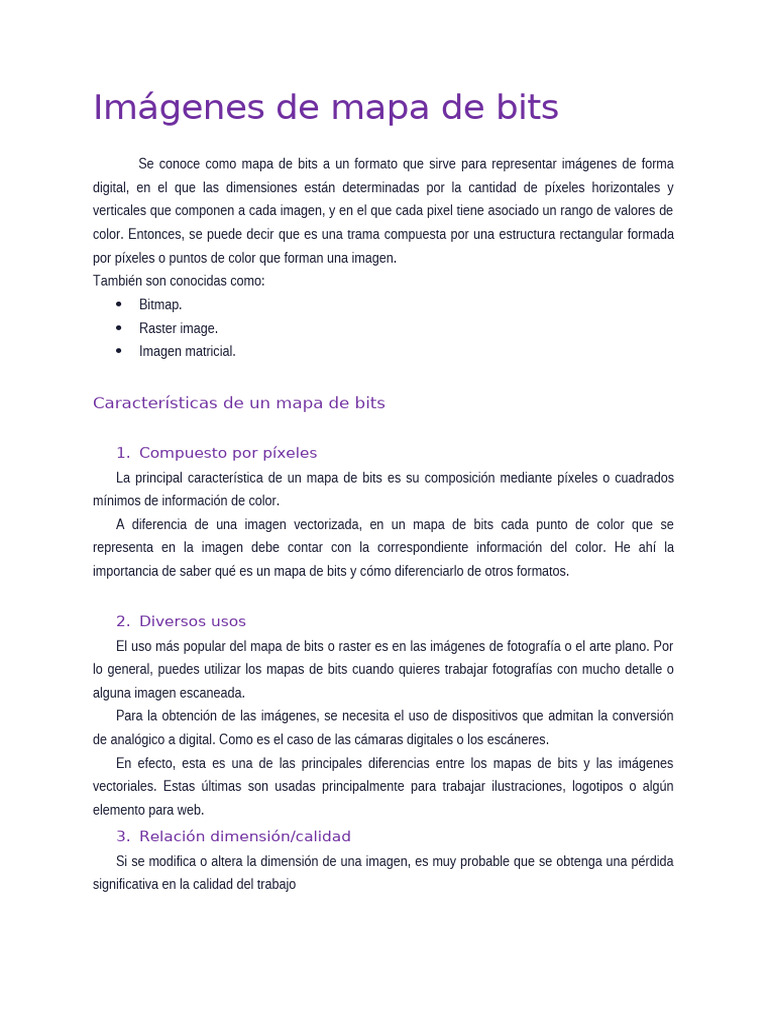 Imagenes de Mapas de Bits - Randall B | PDF | Píxel | Procesamiento de señal multidimensional