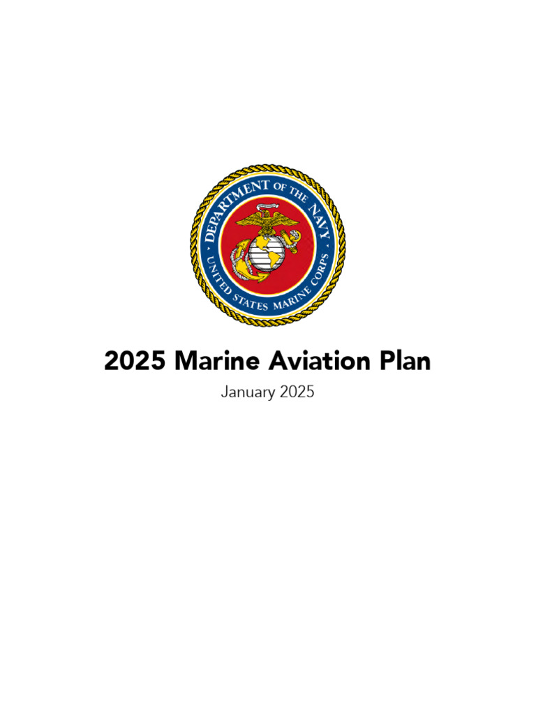 2025 Marine Aviation Strategic Plan | PDF | Lockheed Martin F 35 ...