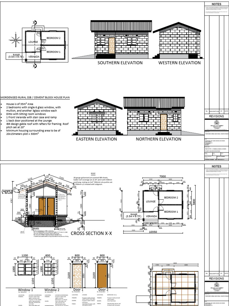 Modern Rural House Plans PDF | PDF | Structural Engineering | Materials