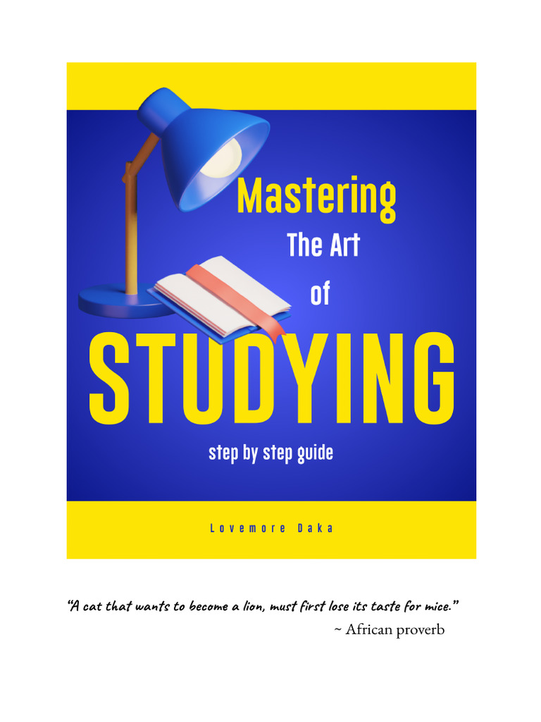 Mastering The Art of Studying | PDF | Flashcard | Sleep