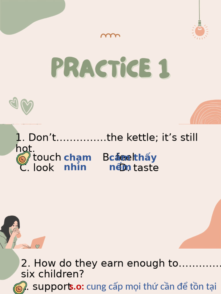 Word Choice - Practice 1 | PDF | Vietnam