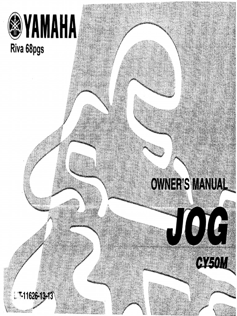 Yamaha Jog Cy50 Ownders Manual | PDF