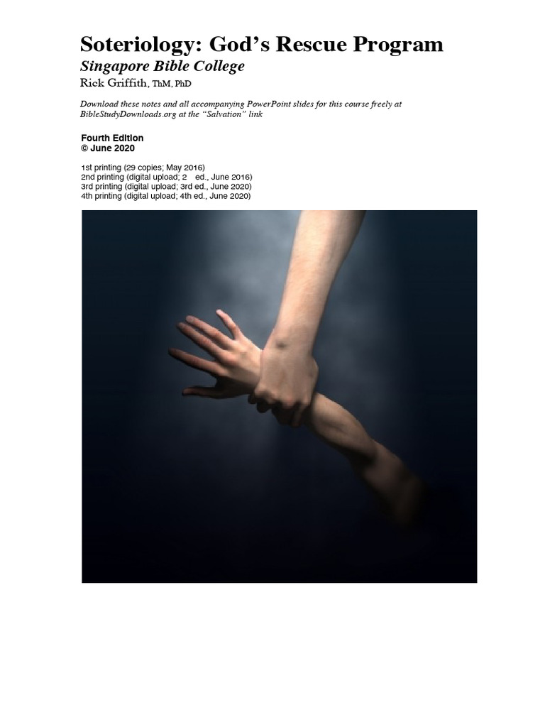 Soteriology Eng Sa 6090 v4 | PDF | Salvation | Religious Belief And ...