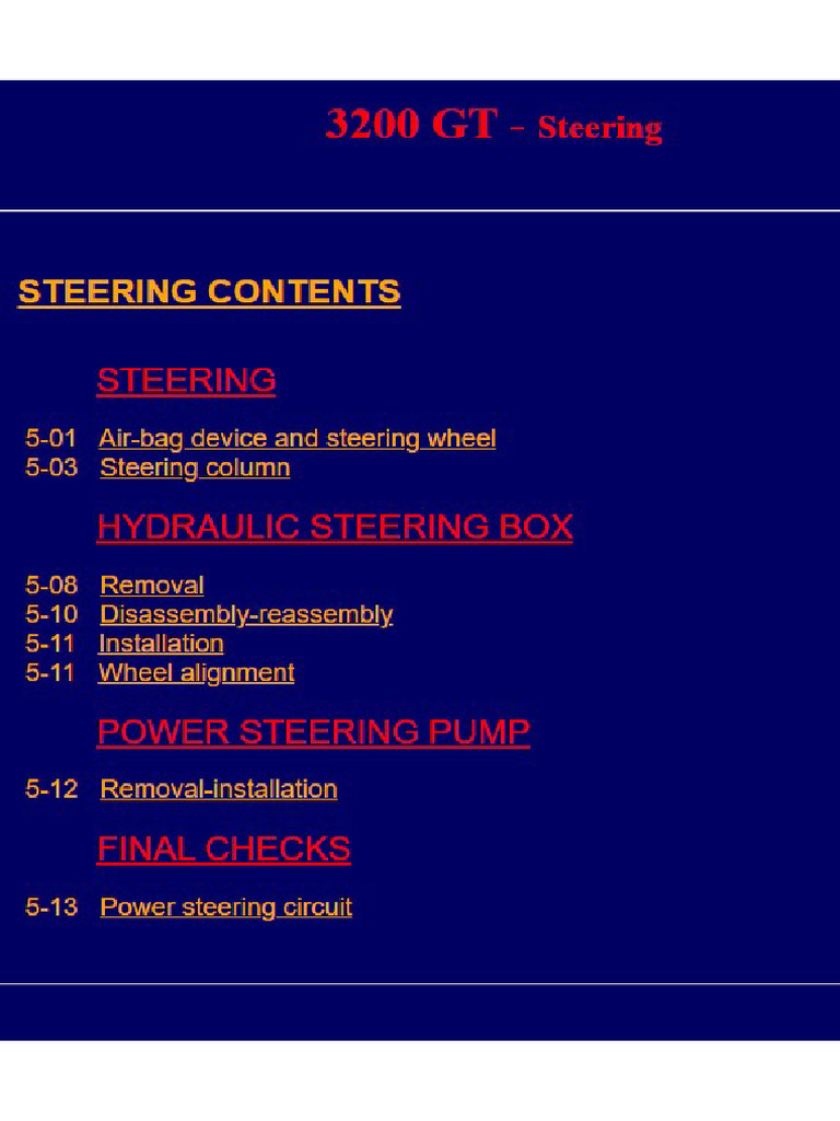 Steering | PDF