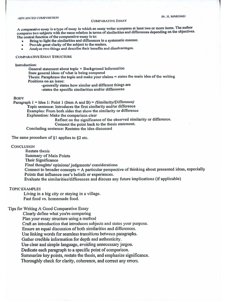 Advanced composition (2nd handout ) | PDF