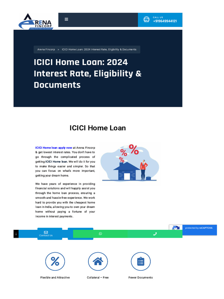 ICICI Home Loan: Rates, Eligibility & Docs | PDF | Mortgages | Banks
