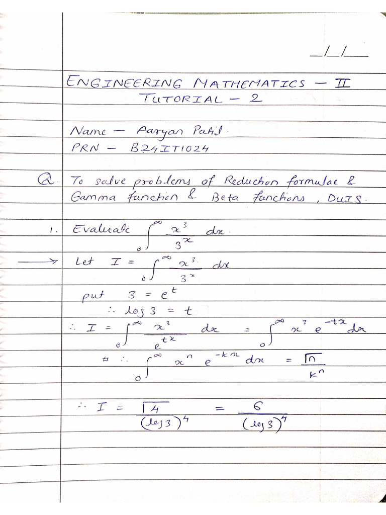M II Tutorial2 | PDF