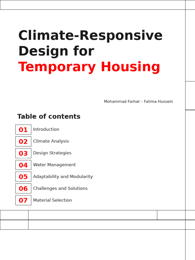 Climate-Responsive Design for Housing | PDF | Sustainable Development ...