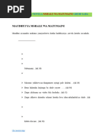 Fasihi Notes Kiswahili | PDF