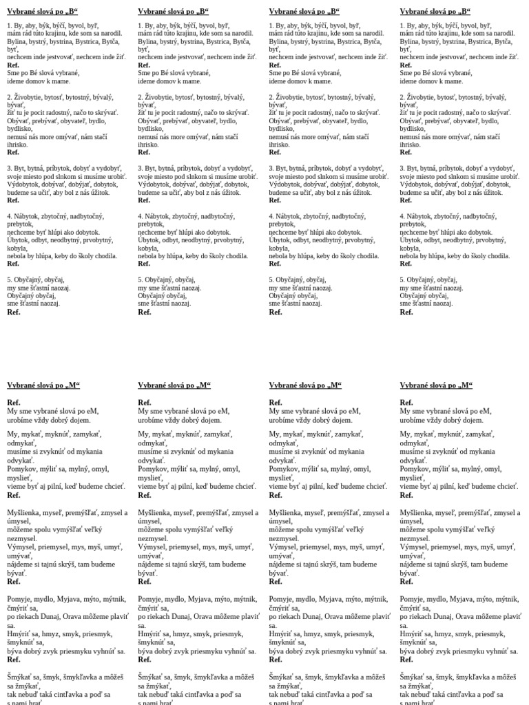Vybrané slová | PDF