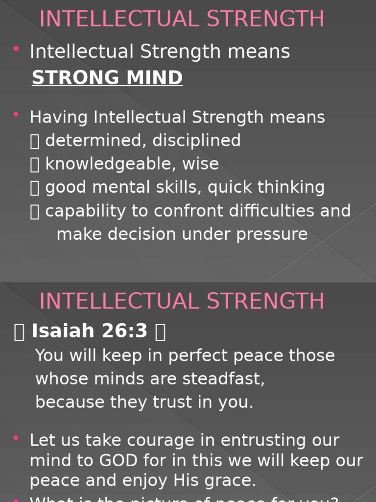 WOMEN OF FAITH - Book 1 - Session 5 Intellectual Strength Part 4 | PDF ...