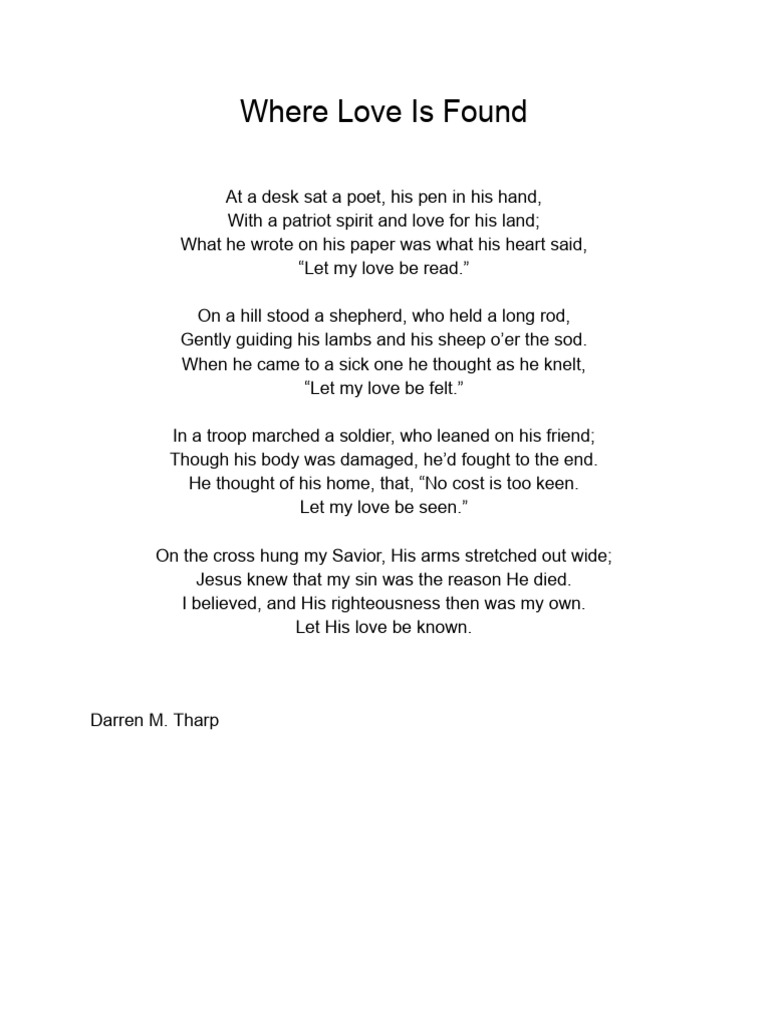 Where Love is Found | PDF