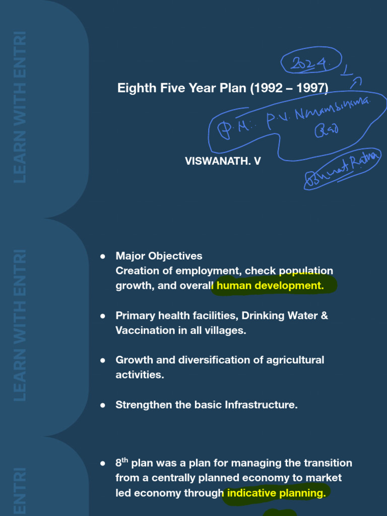 8 TH Five Year Plan.' With You | PDF | Economies