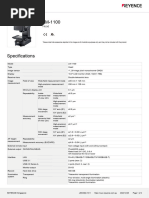 Keyence IV3-G600CA Data Sheet | PDF | Lighting | Pixel