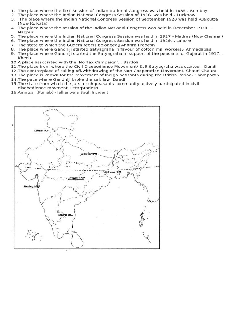 Map Questions From History | PDF