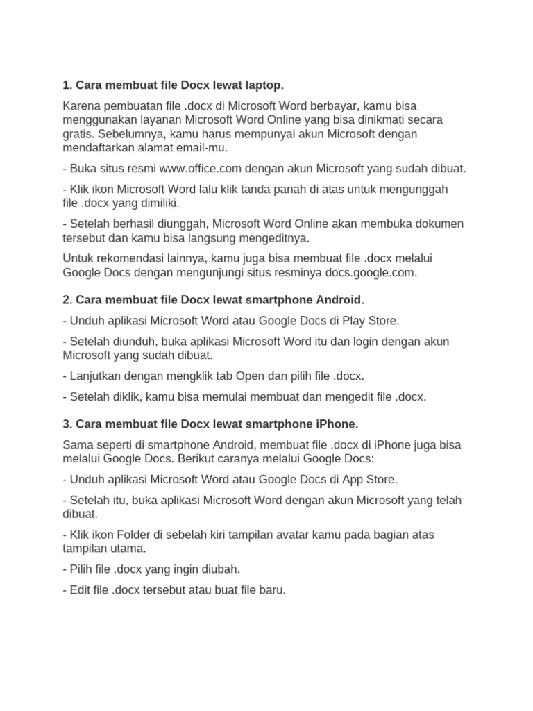 Turorial Membuat Kop Di HP | PDF