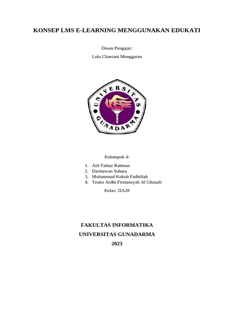 Kelompok PTINM 4 Konsep E-Learning | PDF