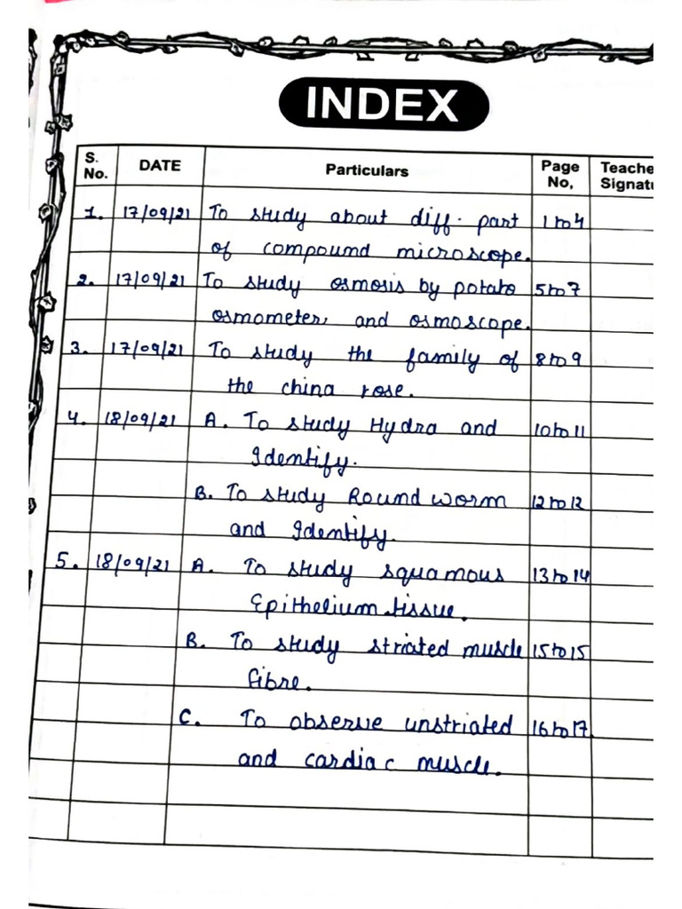 Bio. Practical Class XI | PDF