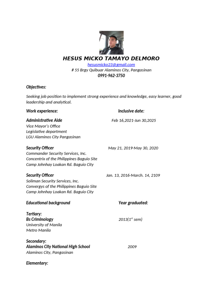 Resume Ni Mix Updated | PDF