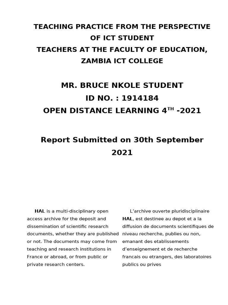 TP REPORT | PDF | Educational Technology | Teachers