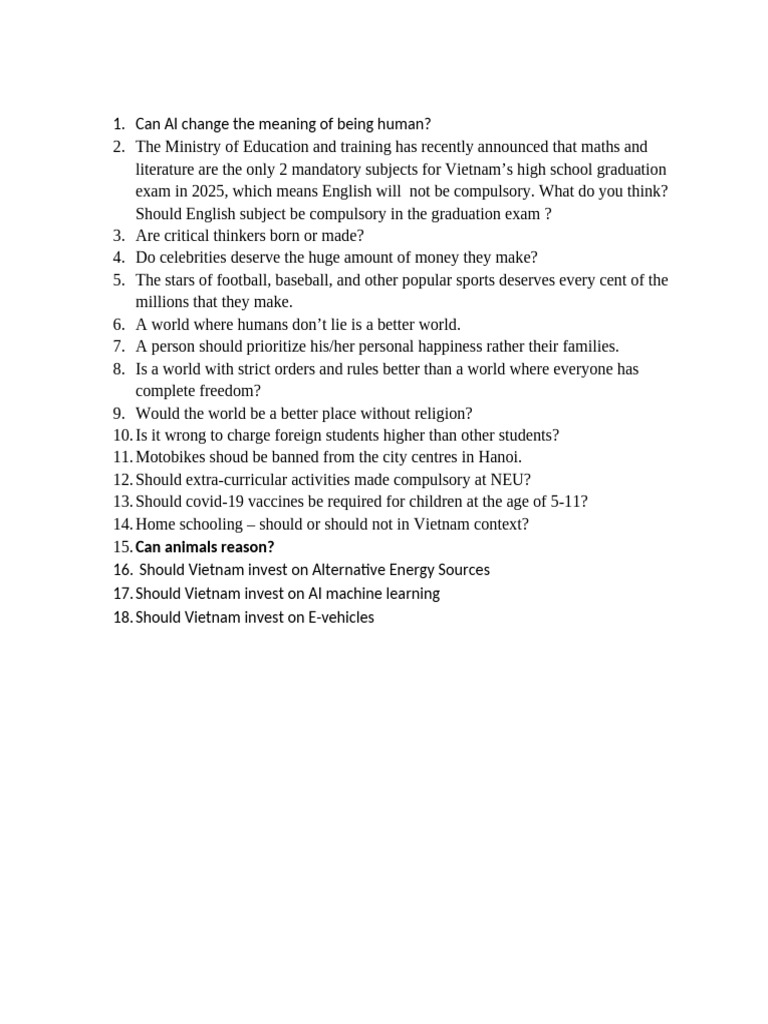 Debate 2023 | PDF