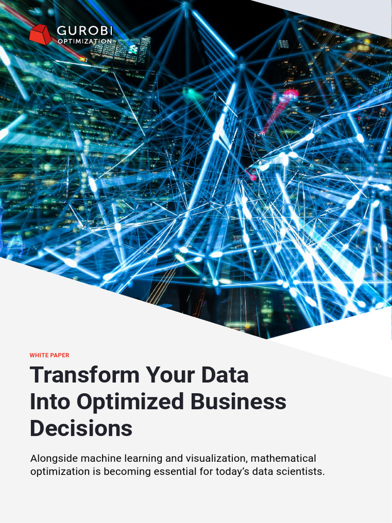 White Paper - Transform Your Data Into Optimized Business Decisions | PDF | Mathematical ...