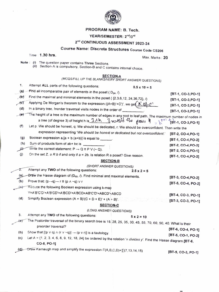 Binary Expression Tree Construction and Evaluation | PDF | Computer Programming | Applied ...