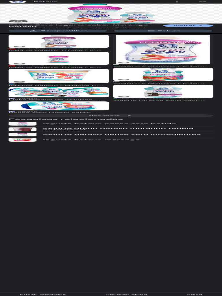 Iogurte Zero Batavo Morango - Pesquisa Google | PDF