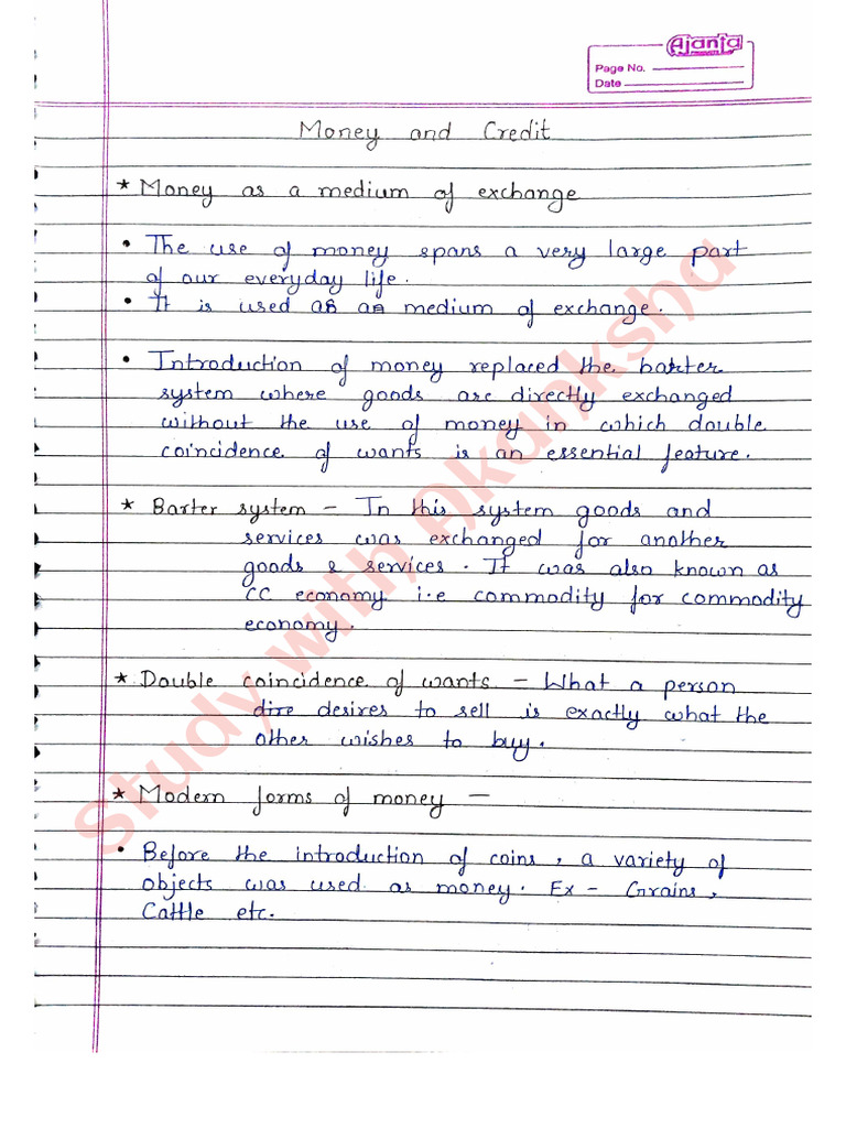 Money and Credit | PDF